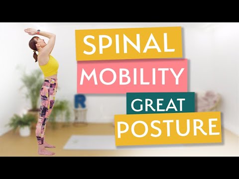 Standing Pilates for Spinal Mobility and Great Posture | 20 Minute ...
